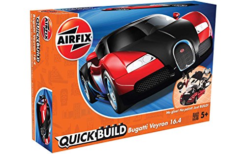 Airfix Quickbuild J6020 Quickbuild Bugatti 16 4 Veyron Black Red