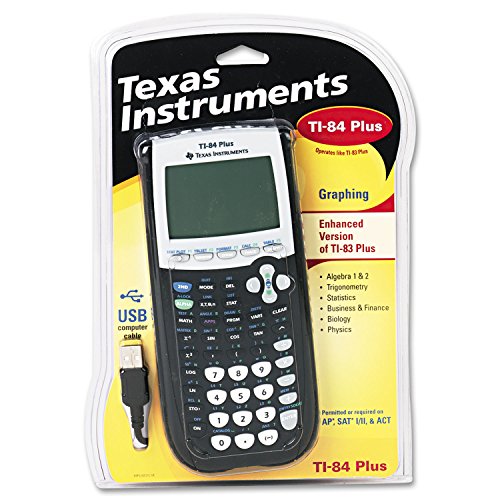 Texas Instruments TI84PLUS TI-84Plus Programmable Graphing Calculator, 10-Digit LCD