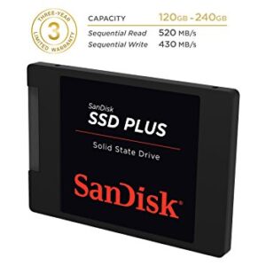 SanDisk SSD Plus 120GB 2.5-Inch SDSSDA-120G-G25 (Old Version)