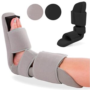 braceability padded 90 degree plantar fasciitis boot | soft night splint to stabilize foot and ankle, stretches plantar fascia ligament and supports achilles tendon (small)