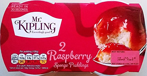 Mr Kipling Raspberry Sponge Puddings 1 X 2 Puddings