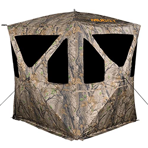 Muddy Hunting Whitetail Deer Buck Hog Silent Standing Height 64” Epic Camo Pattern Ravage Ground Blind