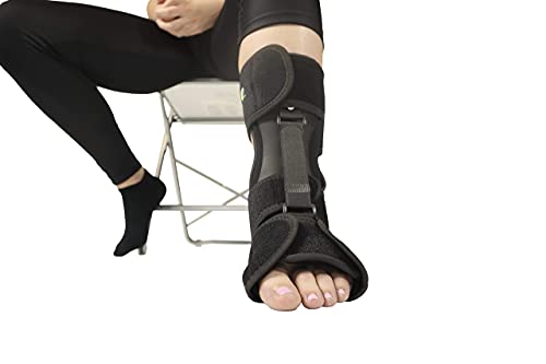 Comfort Dorsal Night Splint - Pain Relief from Plantar Fasciitis, Drop Foot, and Achilles Tendinitis - Small/Medium