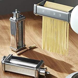 Smeg SMPC01 Pasta Roller & Cutter Set, Silver