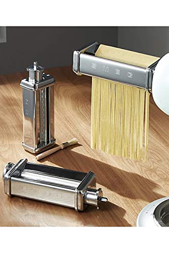 Smeg SMPC01 Pasta Roller & Cutter Set, Silver