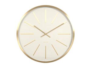 karlsson wall clock maxiemus brass station white