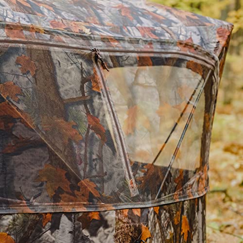 Barronett Blinds GR251BT Grounder 250 Pop Up Portable 2 Person Blind, Bloodtrail Woodland Camo