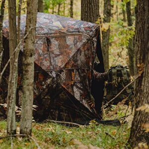 Barronett Blinds GR251BT Grounder 250 Pop Up Portable 2 Person Blind, Bloodtrail Woodland Camo