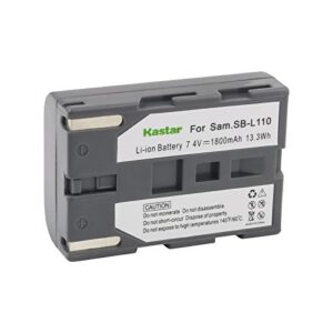 kastar sb-l110 battery pack for samsung scd23, scd24, scd27 minidv camcorder