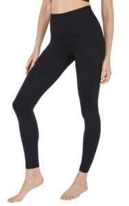 90 degree by reflex - high waist power flex legging - tummy control - black - small