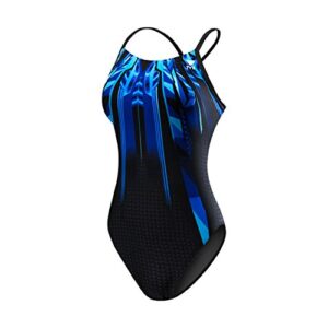 tyr bravos diamondfit swimsuit, blue, 24