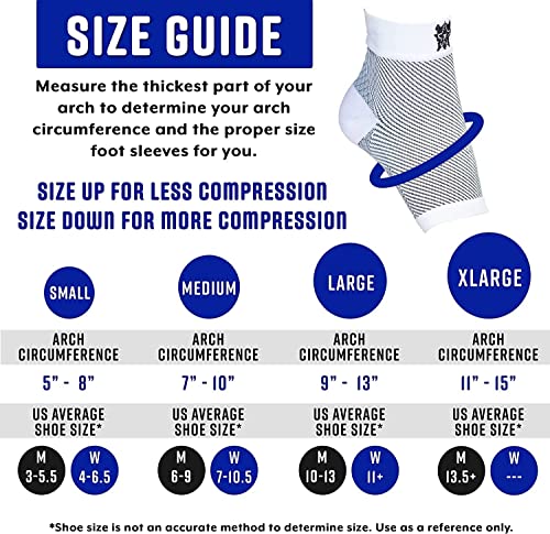 Bitly Plantar Fasciitis Compression Socks for Women & Men - Best Ankle Compression Sleeve, Nano Brace for Everyday Use - Provides Arch Support & Heel Pain Relief (Black, Medium)