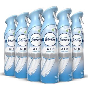 febreze air effects air freshener linen & sky, 8.8 oz (pack of 6)