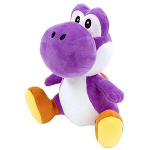 little buddy 1391 super mario all star collection purple yoshi plush, 7"