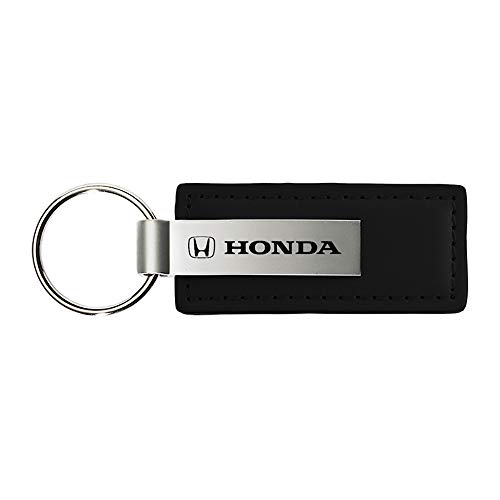 Au-TOMOTIVE GOLD Honda Black Leather Key Chain Official Licensed