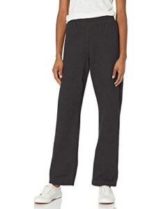 hanes women's petite-length middle rise sweatpants - xx-large - ebony