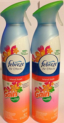 Febreze Air Effects - Gain Island Fresh - Net Wt. 9.7 OZ (275 g) Each - Pack of 2