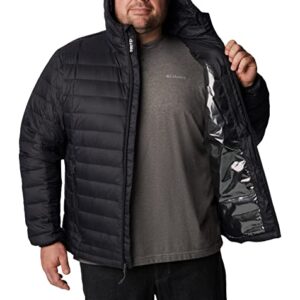 Columbia Mens, Voodoo Falls 590 TurboDown Hooded Jacket, Black, Large