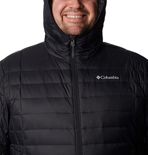 Columbia Mens, Voodoo Falls 590 TurboDown Hooded Jacket, Black, Large