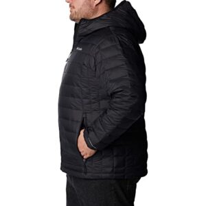 Columbia Mens, Voodoo Falls 590 TurboDown Hooded Jacket, Black, Large