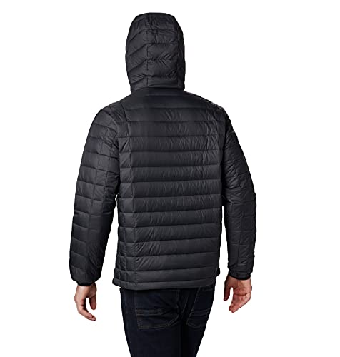 Columbia Mens, Voodoo Falls 590 TurboDown Hooded Jacket, Black, Large