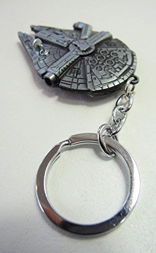 Star Wars Millennium Falcon Spaceship Alloy Keychain (Pewter)