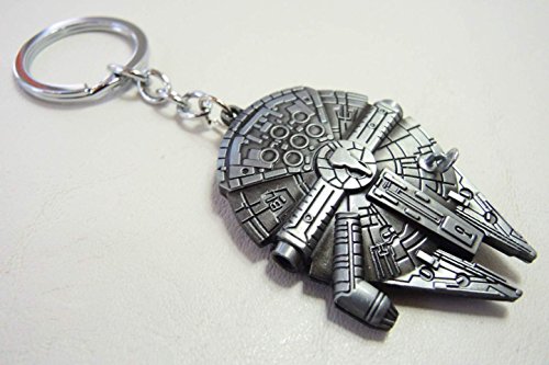 Star Wars Millennium Falcon Spaceship Alloy Keychain (Pewter)