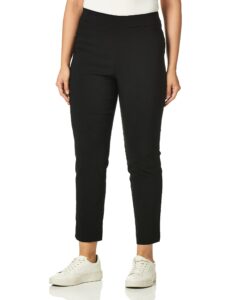 briggs new york super stretch millennium slimming pull-on ankle pant pants, black, 14