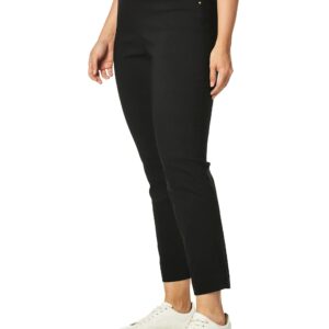 Briggs New York Super Stretch Millennium Slimming Pull-on Ankle Pant Pants, Black, 14