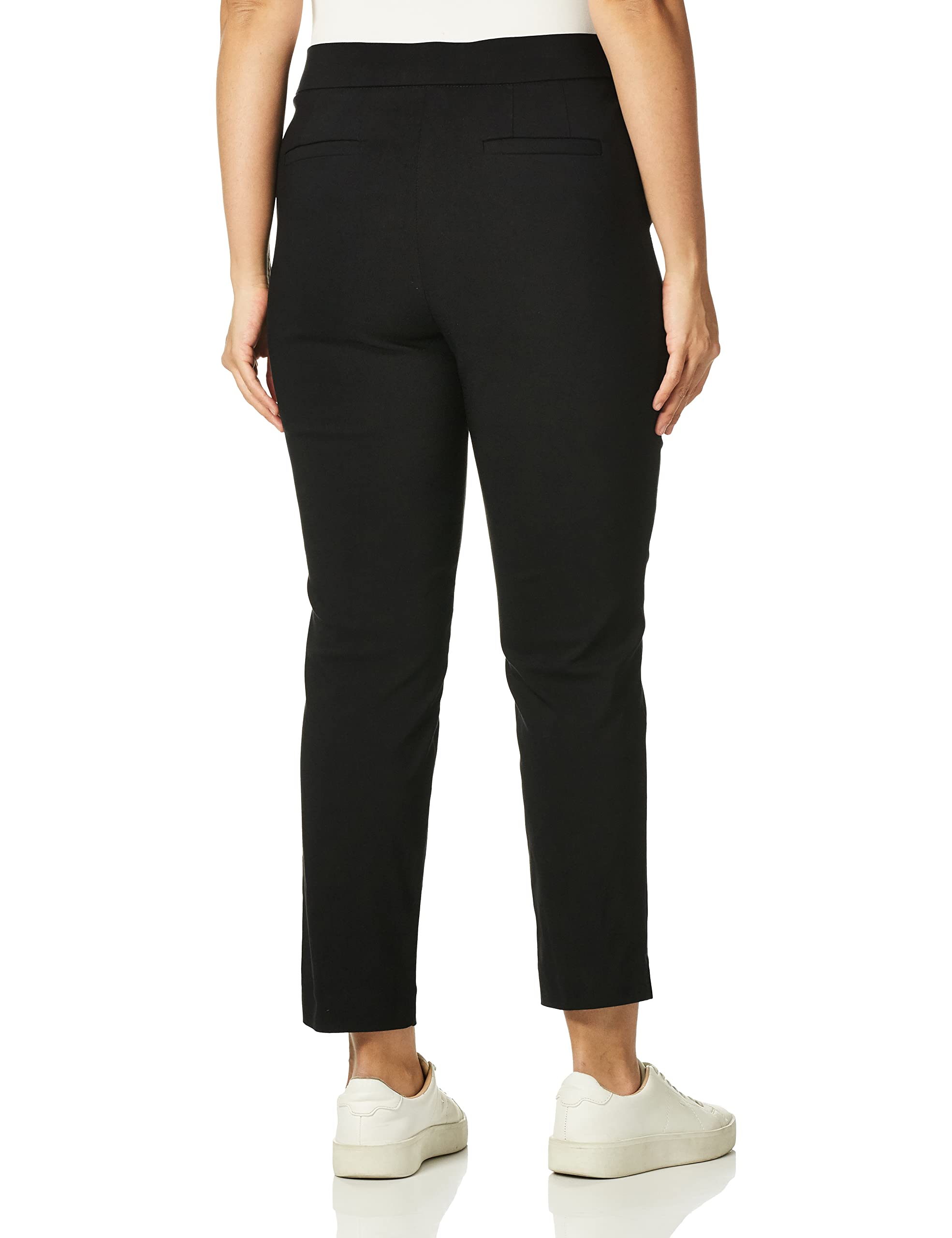 Briggs New York Super Stretch Millennium Slimming Pull-on Ankle Pant Pants, Black, 14