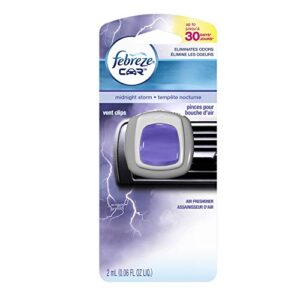 febreze car clips midnight storm 1ct sidecap