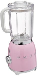 smeg countertop, pastel pink 50s style blender, 48 ounces