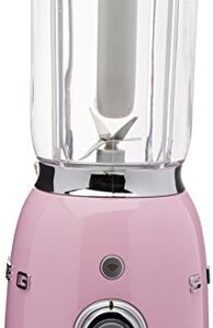 Smeg Countertop, Pastel Pink 50s Style Blender, 48 Ounces