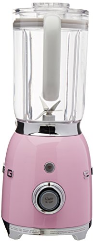 Smeg Countertop, Pastel Pink 50s Style Blender, 48 Ounces