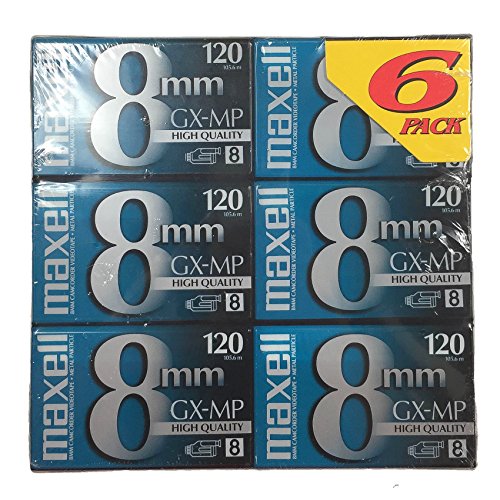 Maxell 8mm GX-MP 120 Videotapes (6-pack)