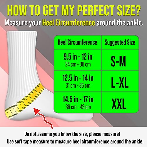 Ankle Brace, Foot Compression Sleeve, Open Toe Women Fasciated Compression Sock Night Splint For Plantar Fasciitis, Achilles Tendonitis , Black L-XL