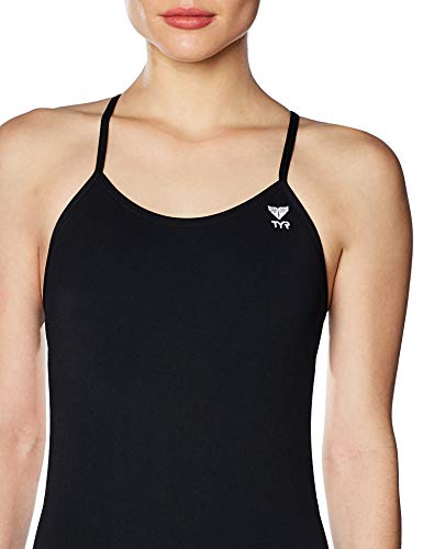 TYR Women's Durafast One Cutoufit Swimsuit, Black, Size 34