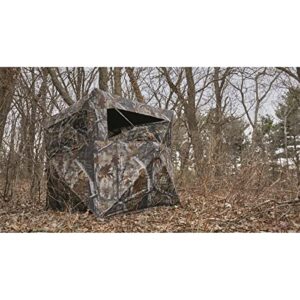 Guide Gear Silent Adrenaline Pop-Up Hunting Ground Blind for Deer, Duck, and Turkey Hunting, 2-Person Tent