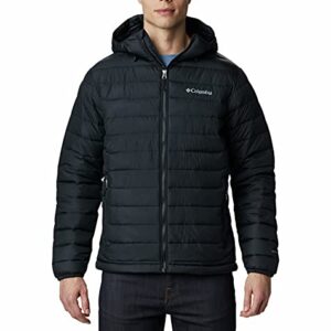 Columbia Men's Powder Lite Hooded Jacket, Black, Large