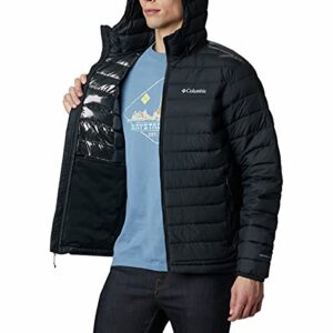 Columbia Men's Powder Lite Hooded Jacket, Black, Large