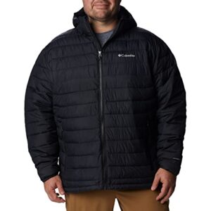 Columbia Men's Powder Lite Hooded Jacket, Black, Large