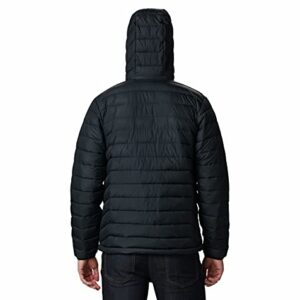 Columbia Men's Powder Lite Hooded Jacket, Black, Large