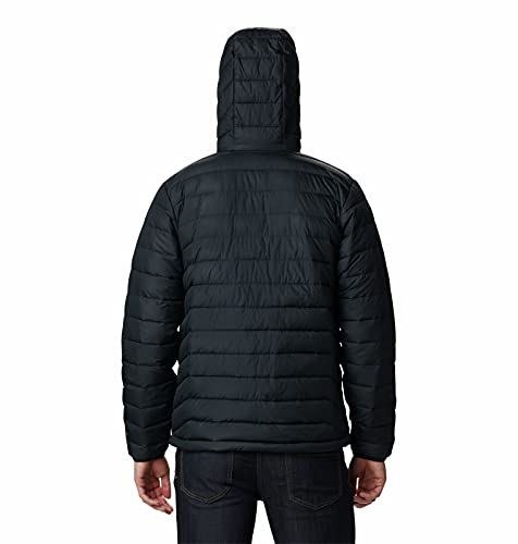 Columbia Men's Powder Lite Hooded Jacket, Black, Large