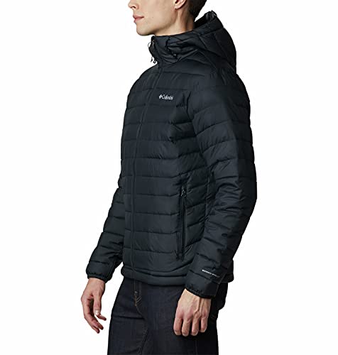 Columbia Men's Powder Lite Hooded Jacket, Black, Large