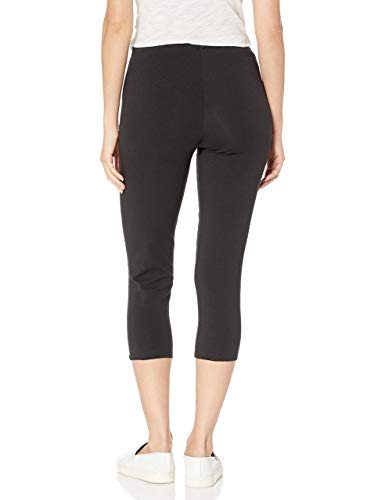 Hanes Women's Stretch Jersey Capri, Black, Large