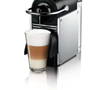 Nespresso Pixie Coffee and Espresso Machine by De'Longhi with Milk Frother, Aluminum, 34 ounces