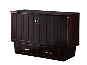 afi nantucket murphy bed chest, queen, espresso