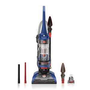 hoover windtunnel 2 whole house rewind corded bagless upright vacuum cleaner with hepa media filtration,uh71250, blue, 16.1 lbs