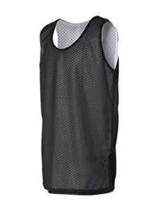 badger sport black/white adult xl reversible mesh tank top jersey uniform