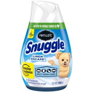 renuzit renuzit snuggle gel air freshener, linen escape, 7 ounce, 1 count